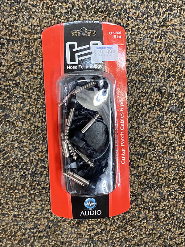 Hosa 6” patch cables (6) pack | Reverb
