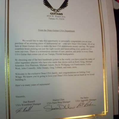 2021 Dean ML Southern Cross Dimebag USA Custom Shop Natural | Reverb