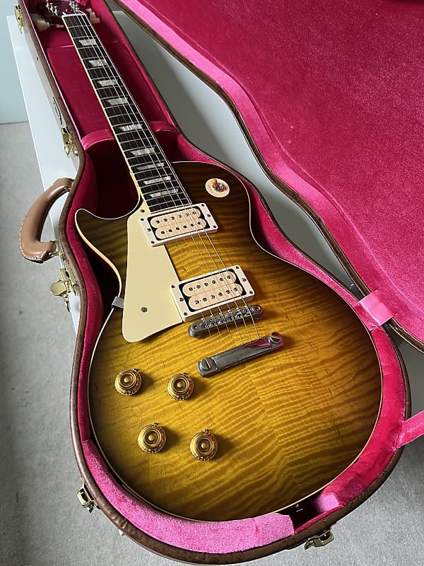 Gibson Les Paul 59 Reissue R9 2022 - Green Lemon Fade VOS | Reverb UK