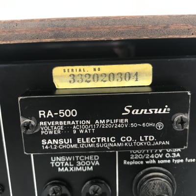 Sansui RA-500 Reverberation Amplifier | Reverb