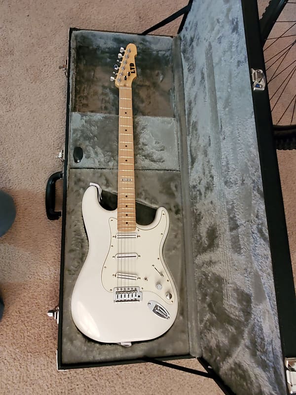 ESP LTD ST-213 Olympic White w/ Maple Fingerboard | Reverb