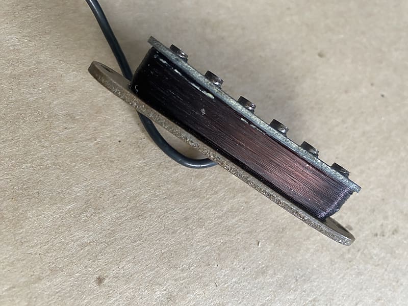 Vintage Fender Gray bottom flat pole Stratocaster pickup 1976 | Reverb