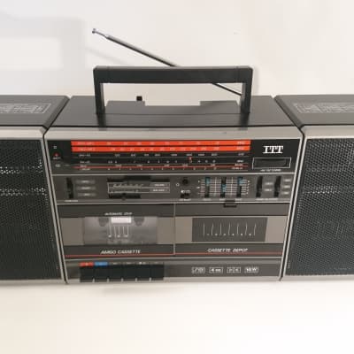 ITT Amigo Cass 514 Vintage Boombox, Cassette Player, Stereo | Reverb