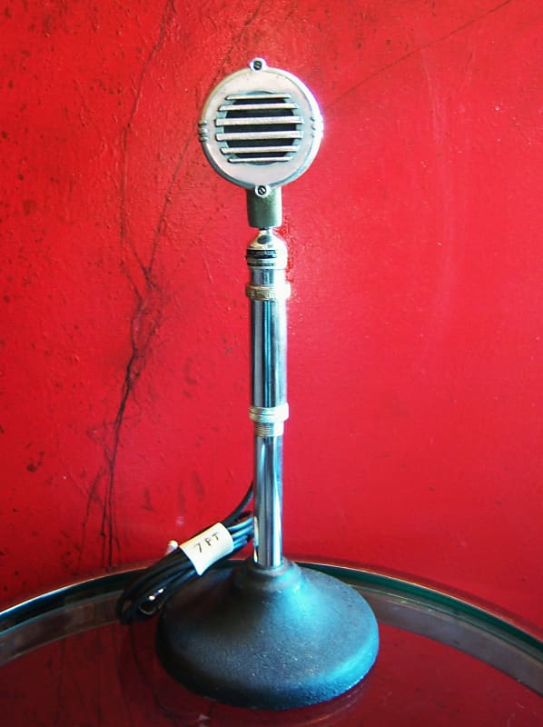 Vintage 1940's Astatic DNHZ dynamic microphone w F-11 adapter | Reverb