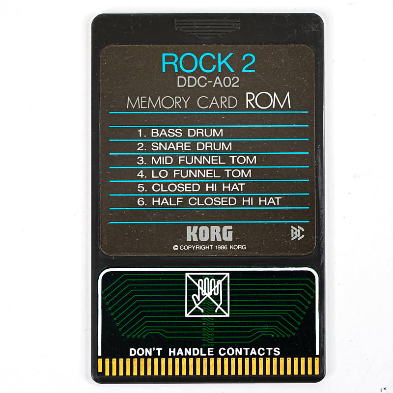 KORG DDC-A02 Rock 2 Memory Card ROM for Korg DDD-1 Drum | Reverb