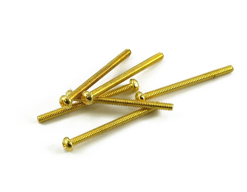 HUMBUCKER PICKUP HEIGHT SCREWS(6) GOLD FITS GIBSON USA GUITAR | Reverb