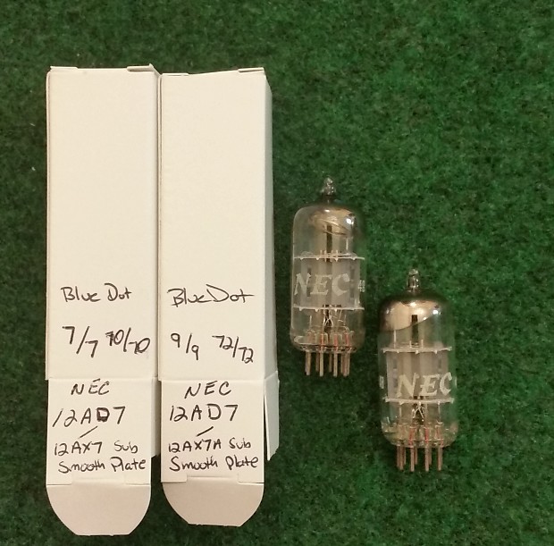 Pair of Audio Screened NEC 12AD7 (12AX7 Hi-Fi Sub) Preamp | Reverb