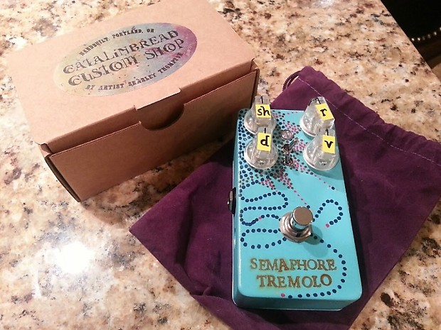 Catalinbread Semaphore Tremolo pedal, custom shop | Reverb