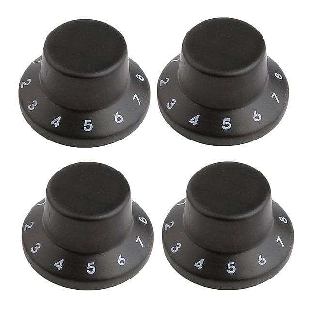 Wood Knobs LP/Strat Style Bell Knobs - 4 pcs Rose Wood | Reverb