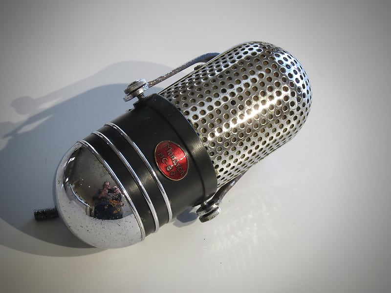 Monarch MC-80 Microphone Desk Mic Circa-1960s-Chrome & Black` | Reverb