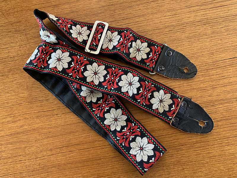 Vintage unknown Guitar strap 1960s Tom's Morrey Ace style | Reverb