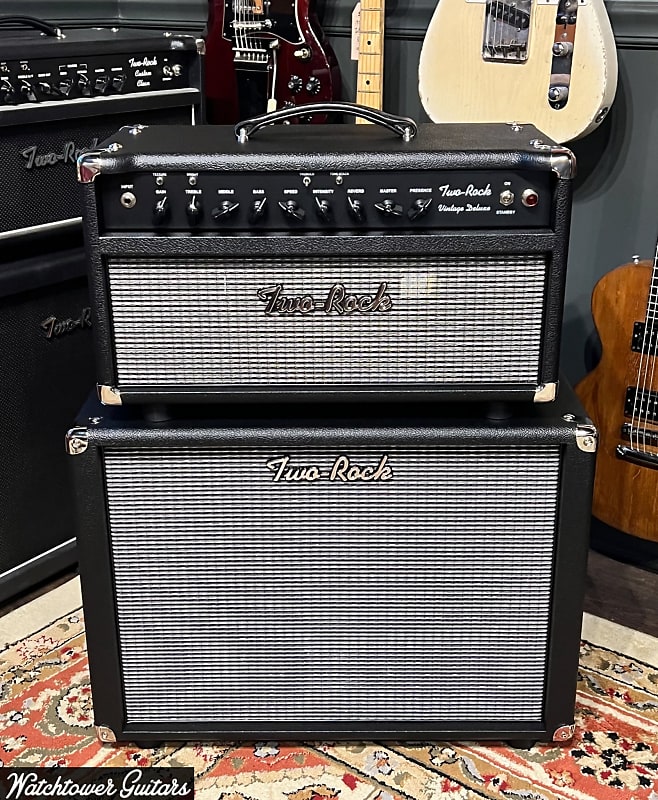Two Rock Vintage Deluxe 35 Watt 6L6 & 1x12 Cabinet Black | Reverb