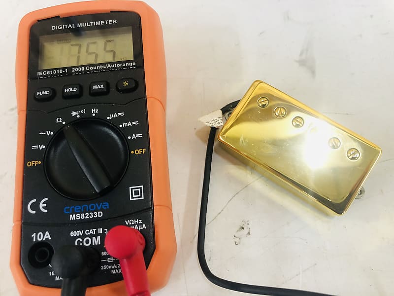 DiMarzio DP260 Master Humbucker Neck Pickup - Gold Cover - | Reverb