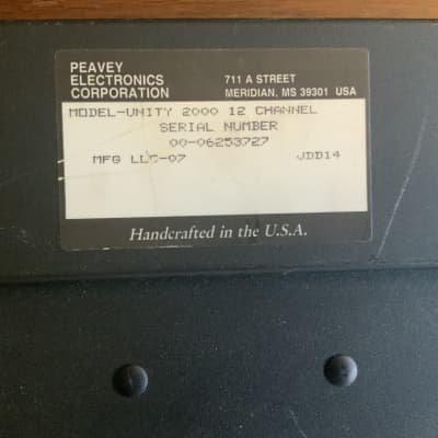 Peavey 2000 Unity Series - 12 channel mixing board | Reverb