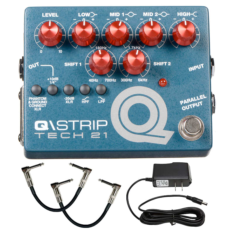 Tech 21 Q-Strip EQ and Preamp Pedal Bundle with 2 Patch | Reverb