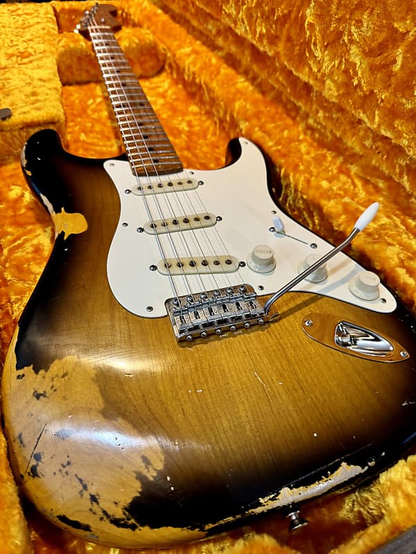 MJT VTS Stratocaster UPDATED PICS - Nitro 2 Tone Sunburst | Reverb