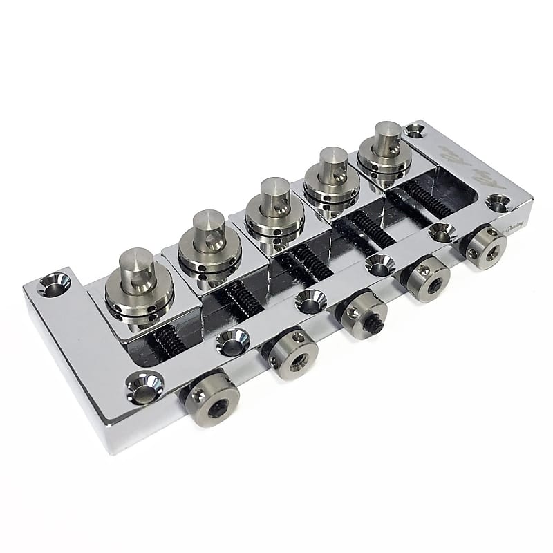 Ray Ross Saddle-Less 5-String Bass Bridge - Chrome / 19 mm | Reverb