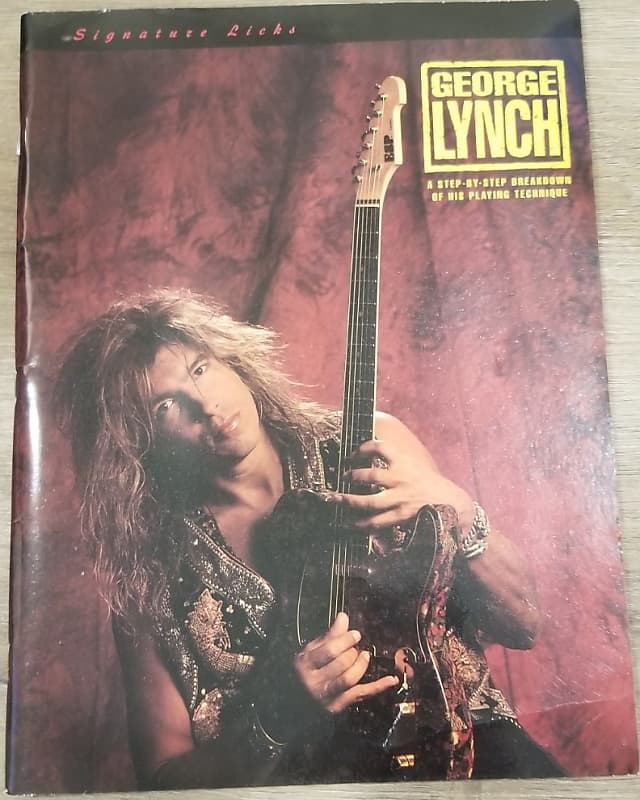 GEORGE LYNCH - SIGNATURE LICKS - GUITAR TAB BOOK - TABLATURE | Reverb