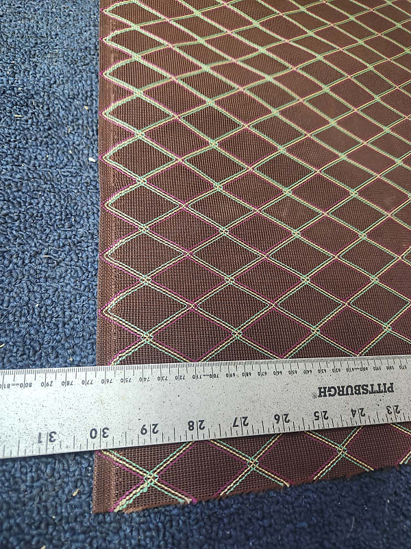 Vox JMI Spec brown diamond grill cloth 2x12 enough to do a | Reverb