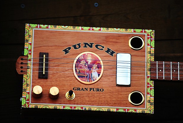 Bluzman Punch / Cigar Box Acoustic/Electric Guitar | Reverb