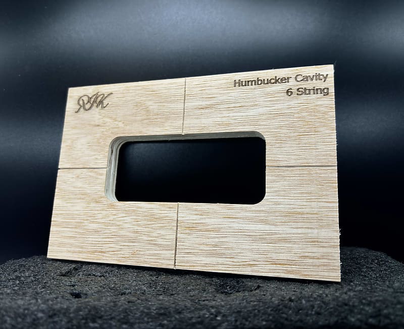 RJK Pickup Routing Template Humbucker 6 String - Natrual | Reverb