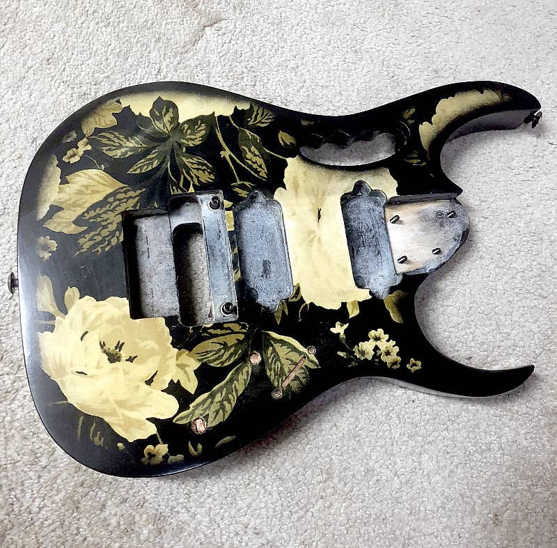 Ibanez 7620 7-String JEM 77 FP Floral CUSTOM BODY - ONE OF A | Reverb