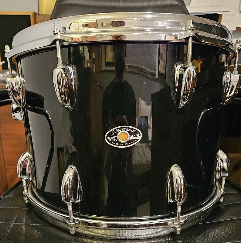 Slingerland 14x10 Rack Tom 1970s 3-ply - Black | Reverb