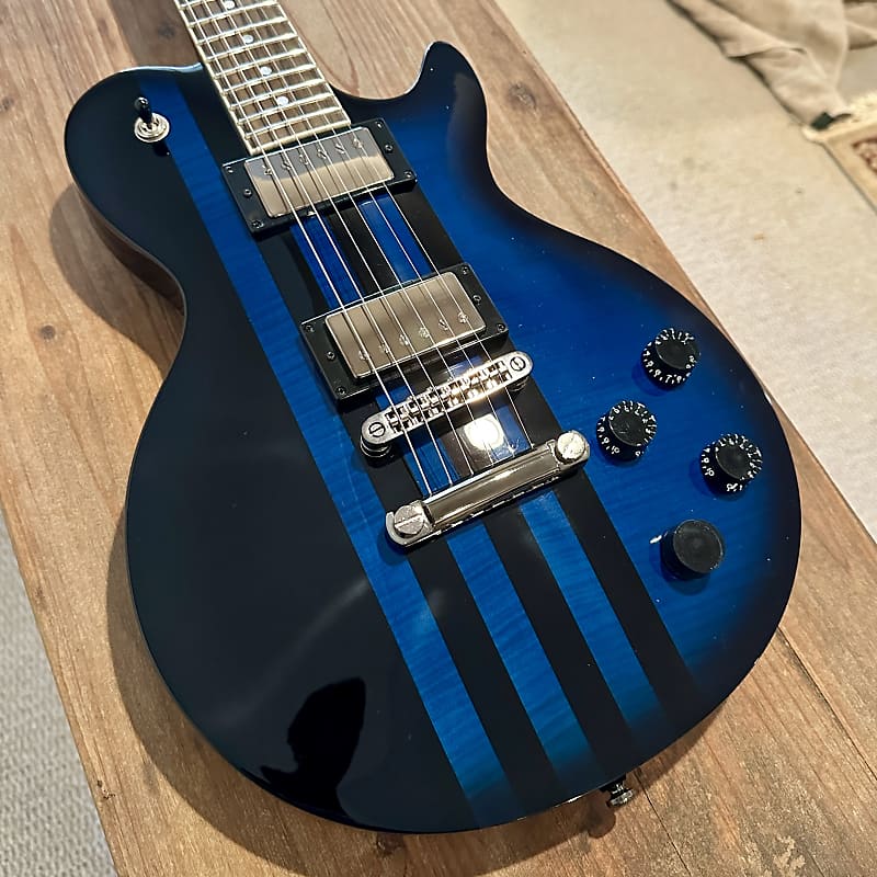 Sublime Guitars Millenia Stripe Electric Guitar Blue/Black | Reverb