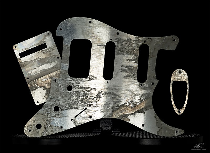 Distressed Aluminum Stratocaster Professional II Pickguard | Reverb