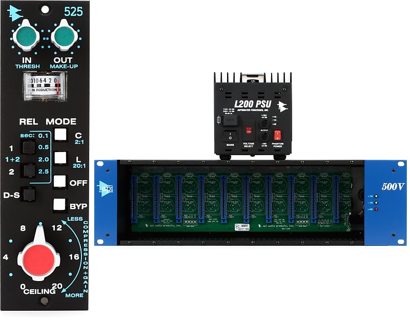 API 500V 10-slot 500 Series Lunchbox Bundle with API 525 500 | Reverb