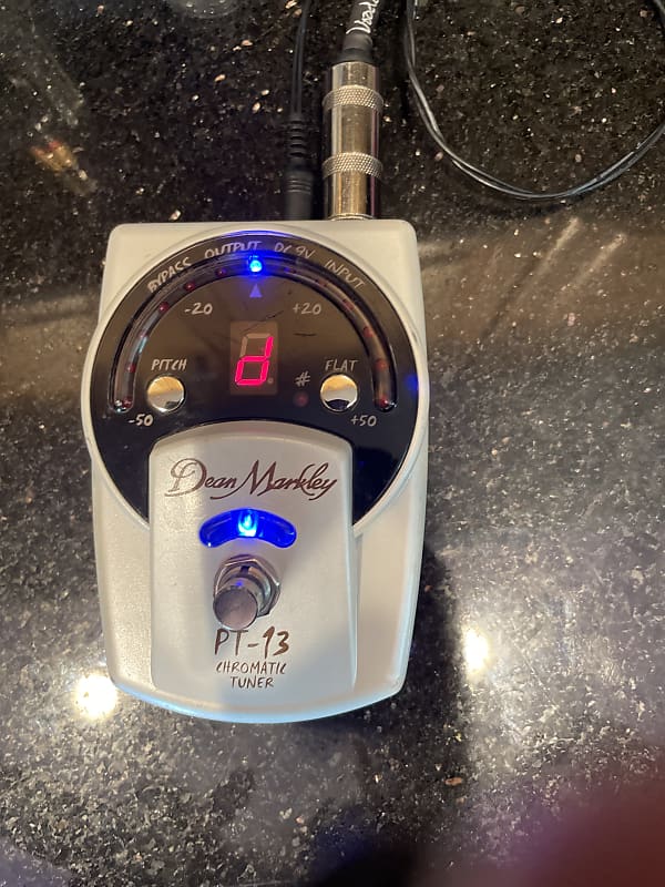 Dean Markley PT-13 Chromatic Tuner Mid 2000s - White Metallic | Reverb