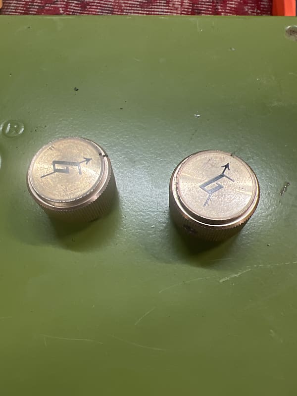 Gretsch Pointer Knobs 1960s gold | Reverb