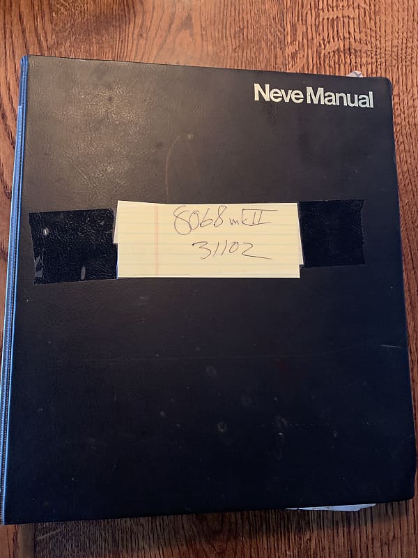 Neve 8068 mk2 technical manual (1084/31102) | Reverb