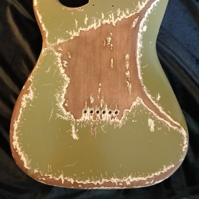 Ultra heavy relic hardtail stratocaster body masterbuilt | Reverb