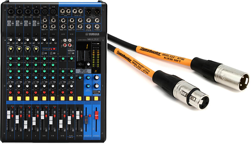 Yamaha MG12XU 12-channel Mixer with USB and Effects Bundle | Reverb