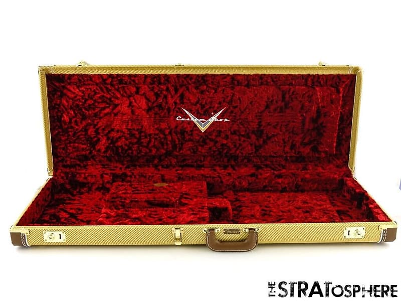 Fender Custom Shop Tele Vintage G+G TWEED HARDSHELL CASE | Reverb