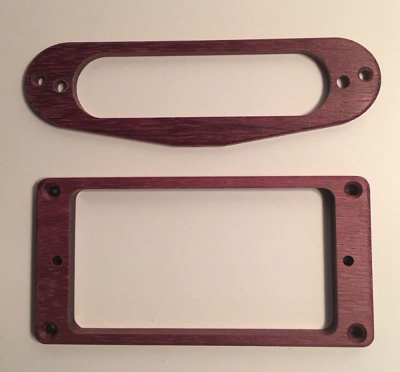 Guilford Purpleheart Flat H/S Humbucker Strat Pickup Ring | Reverb