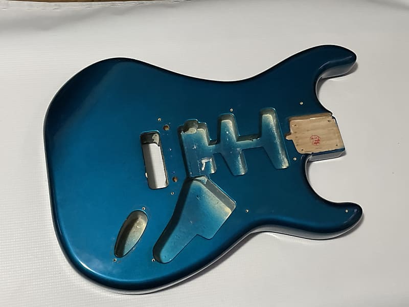 1980's Made in Japan Kramer Focus 3000 Candy Blue Guitar Body | Reverb