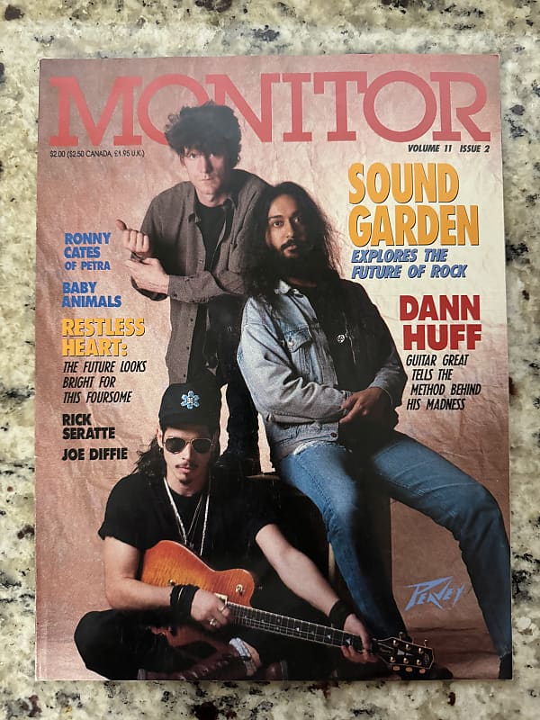 Peavey Monitor Magazine 1992 Sound Garden Dan Huff EVH 5150 | Reverb