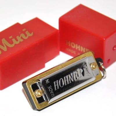Playable Hohner Mini Harmonica Key of C Model # 38-C in Blue | Reverb