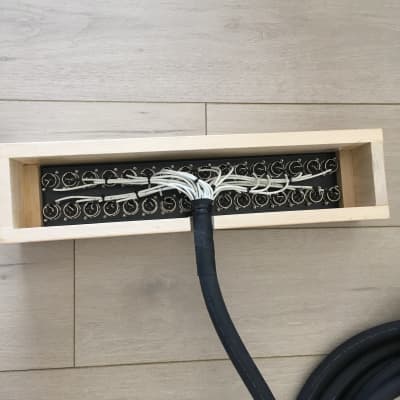 16 channel XLR elco panel patchbay - Wood | Reverb