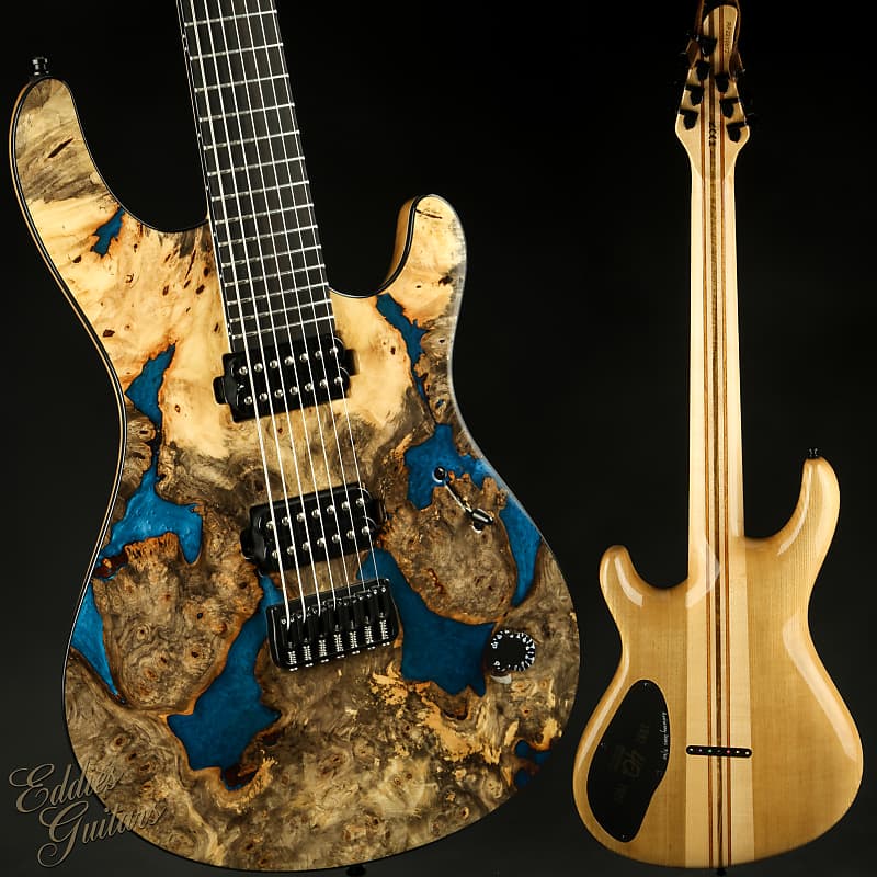 Mayones Regius 7 Buckeye Burl - 40th Anniversary #7 | Reverb Australia