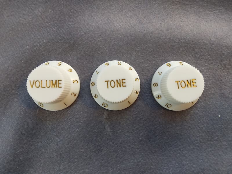 Unbranded Stratocaster Volume/Tone/Tone Knob Set 2000s - | Reverb