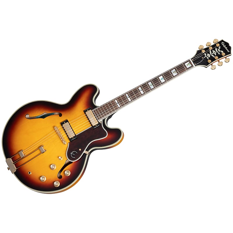 Sheraton Vintage Sunburst Epiphone | Reverb