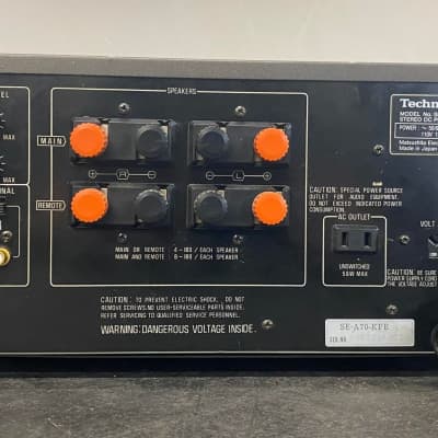 Vintage Technics SE-A70 Stereo DC Power Amplifier. Excellent | Reverb