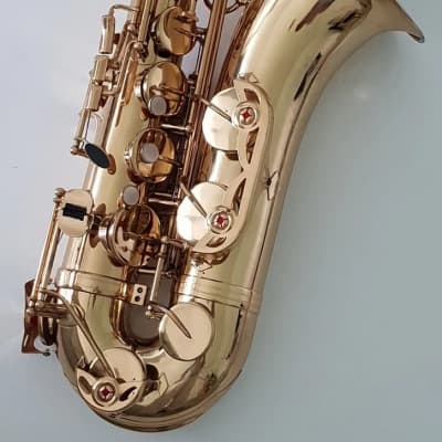 Saxophone Bb Tenor - Gold Finish Intermusic Sax & Hard Case - | Reverb