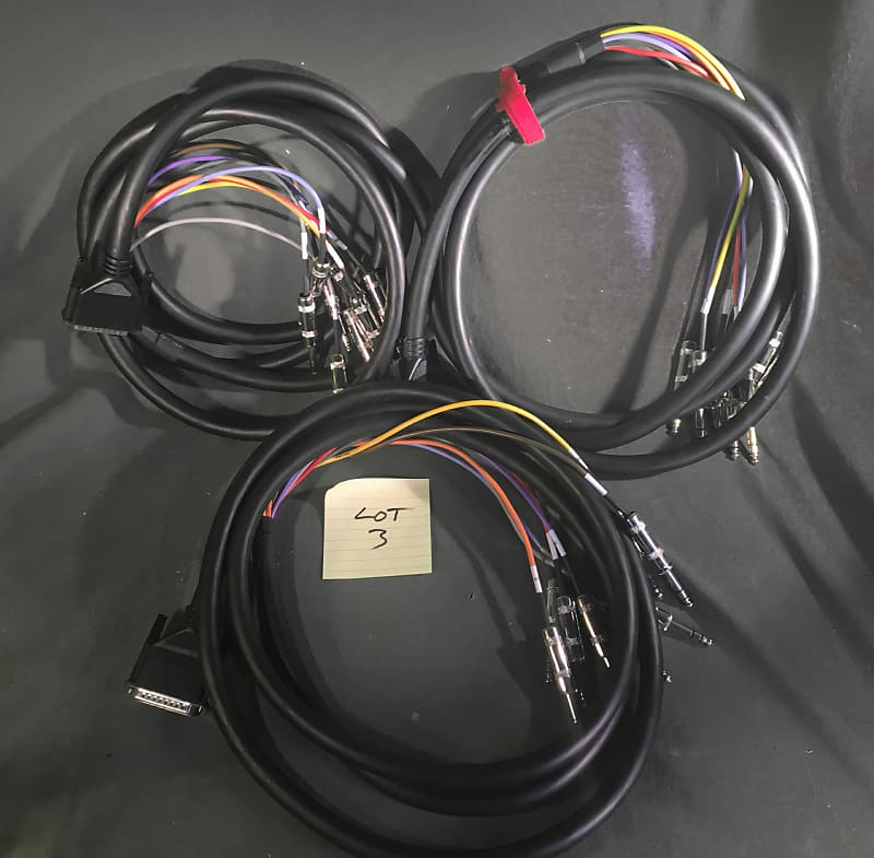 Alesis / Tascam - Lot of 3 TDIF to 1/4" TRS Breakout Cables | Reverb