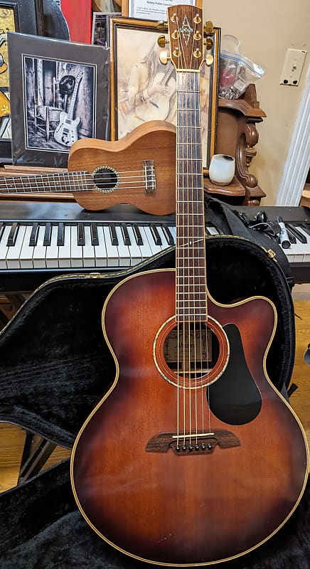 Alvarez PJ-85SC DVS Solid Acoustic Electric Guitar | Reverb