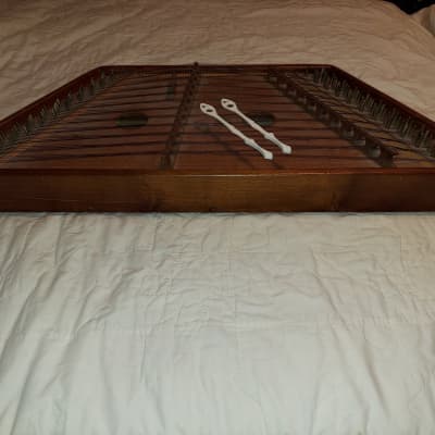 Donald A Round Hammered Dulcimer 1979 Walnut | Reverb