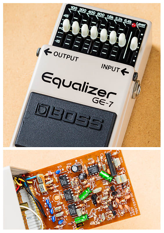 Boss GE-7 Graphic Equalizer - Aritone Noise Mod & 9V PSA | Reverb